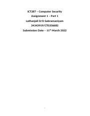 Comprehensive Analysis Of Computer Security Assignment On Course Hero