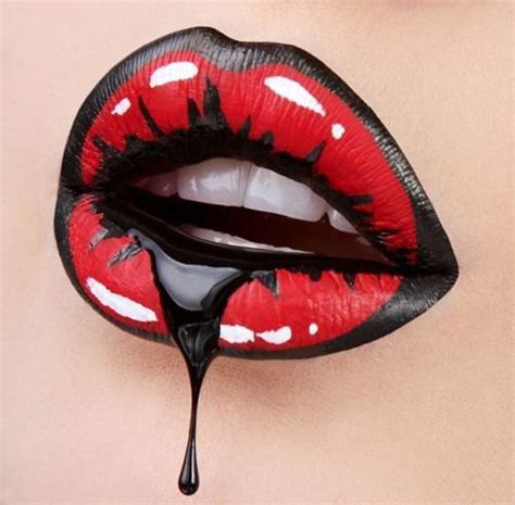 Pin By Śer Ťr 2021 On Ľucious Lip Ārt 💋 Pop Art Makeup Lip Art Pop