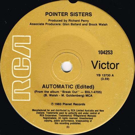 Pointer Sisters Automatic 1983 Vinyl Discogs