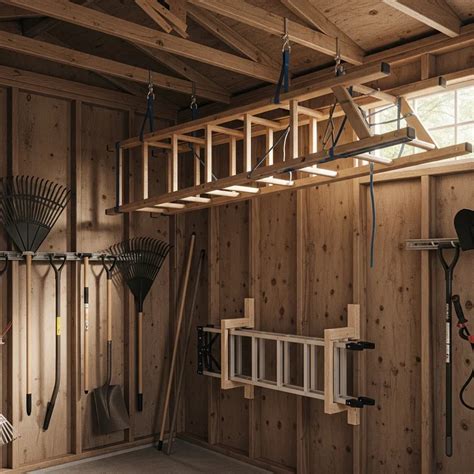 15 Ladder Storage Ideas For A Neat And Tidy Workshop