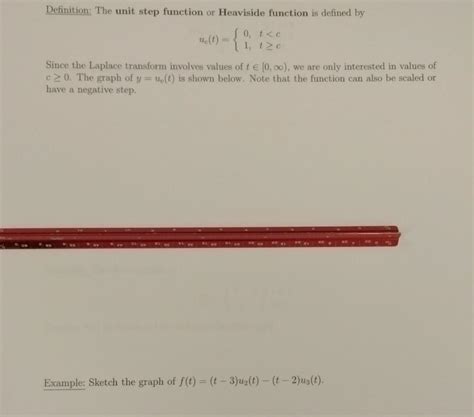 Solved Differential Equations Using Unit Step Function Or
