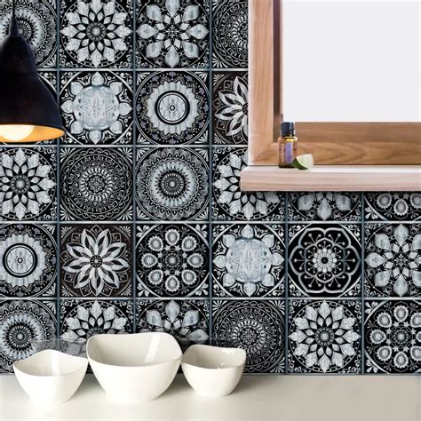 Boho Kitchen Backsplash Tile Stickers Waterproof Self Temu