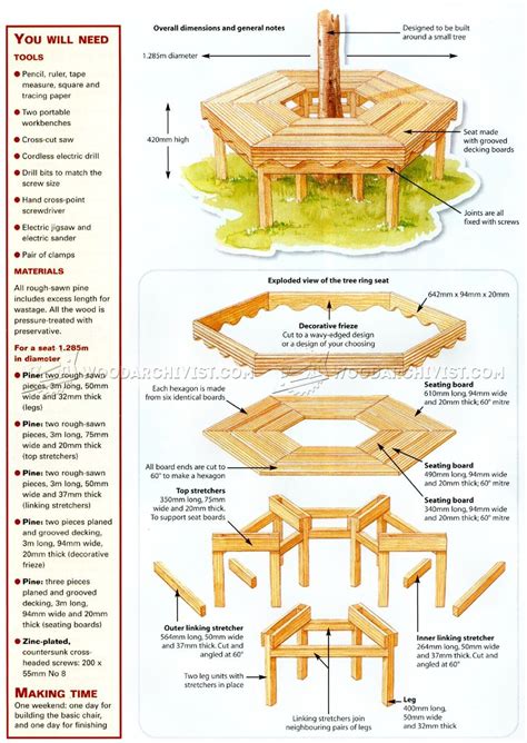 Bench Around Tree Plans Around Tree Bench Plans Howtospecialist