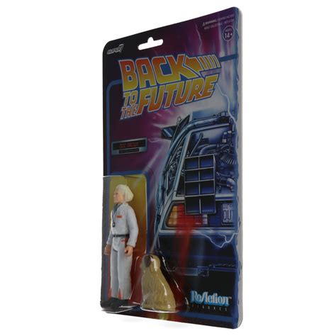 Doc Brown And Einstein Bttf Reaction Figure Artoyz