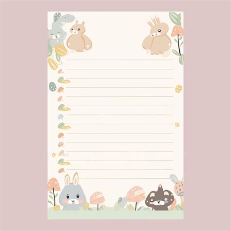 Premium Vector Cute Printable Journal Planner Notepad Paper Vector