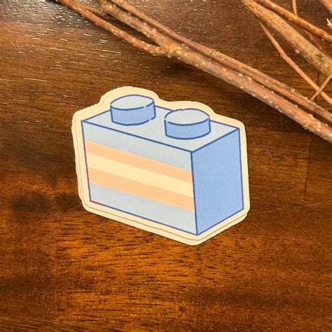 Lgbtqia Building Brick Stickers Etsy