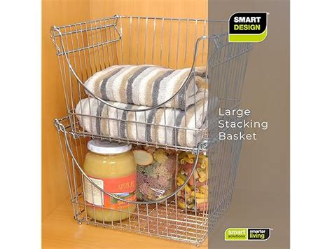 2pc Smart Design Stacking Baskets