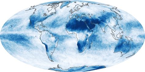 Earth Nasa Cloud Cover Map