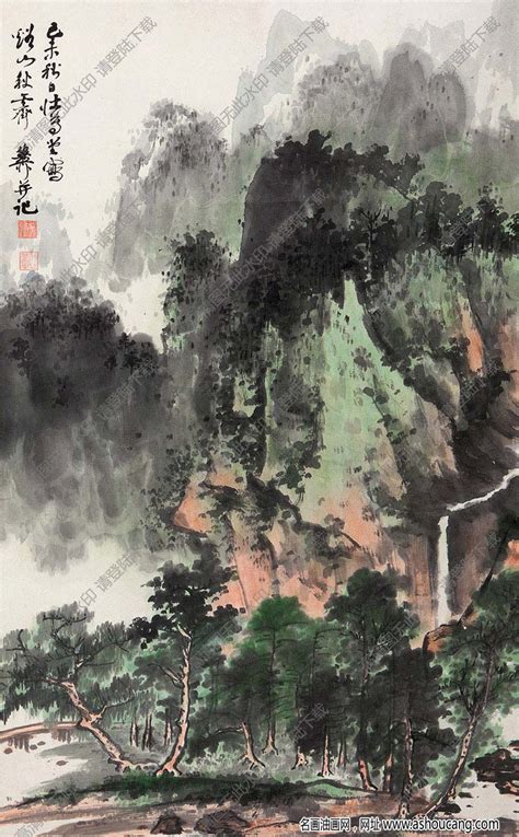 谢稚柳国画高清大图18下载 名画油画网