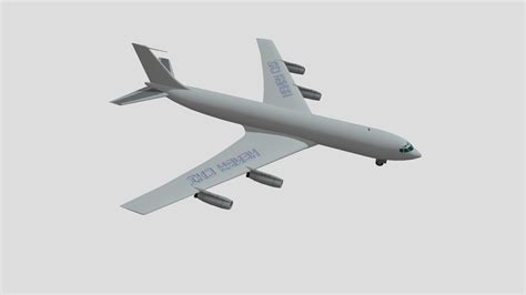 Boeing 707 Download Free 3d Model By Zihan Chi Zihanchi [14fc6bd] Sketchfab