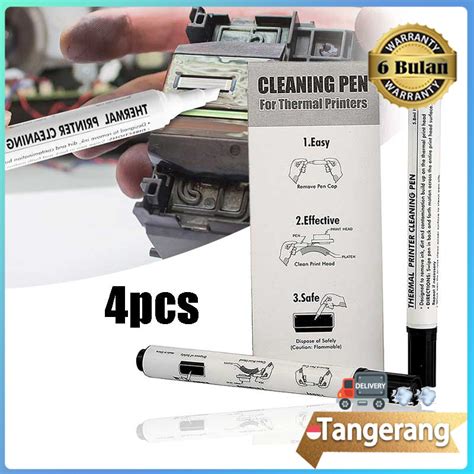 Jual 4pcs Thermal Printer Cleaning Pen Spidol Pembersih Thermal