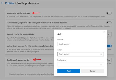 Microsoft Lists Opens In Different Edge Profile Microsoft Qanda