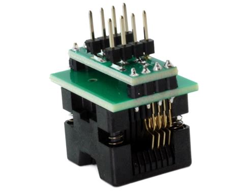 Proto Advantage Soic 8 Narrow Socket To Dip 8 Adapter 39 Mm Body 1