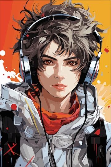Premium Vector Anime Boy