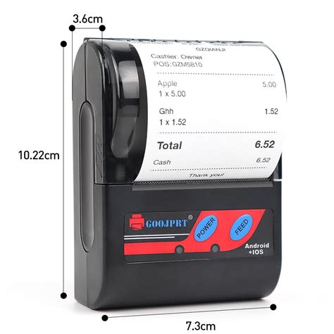 Mini Ontvangst 58mm Bluetooth Printer Thermische B Vicedeal