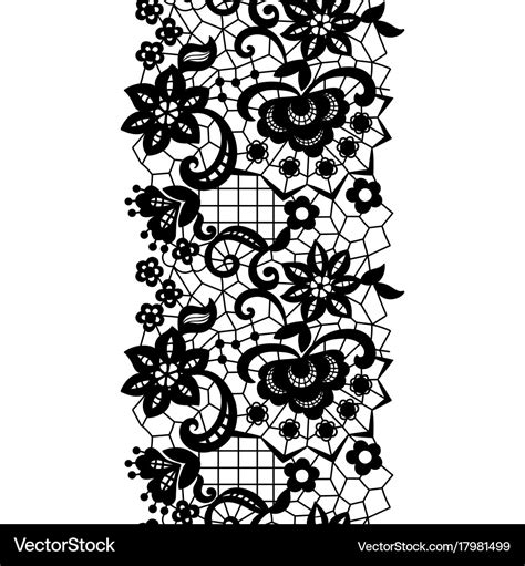 Lacy Vintage Trim Royalty Free Vector Image Vectorstock