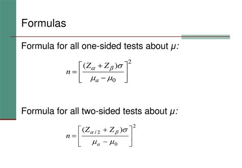 The Hypothesis Test About μ Determining N To Control α And Power Ppt