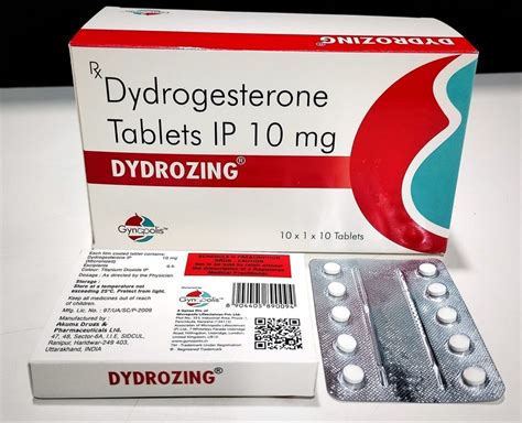 Dydrogesterone 10mg Tab Packaging Type Box Dose As Directed By The