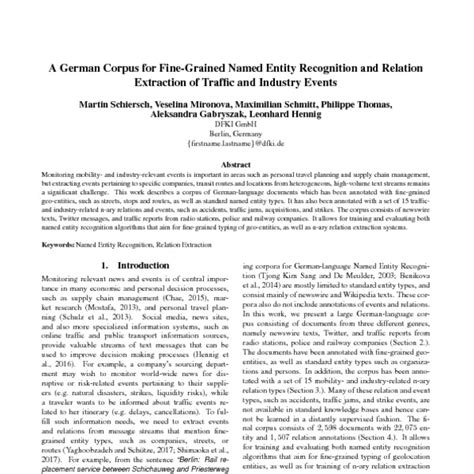 A German Corpus For Fine Grained Named Entity Recognition And Relation