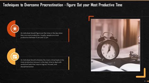 Techniques To Overcome Procrastination Training Ppt Ppt Template