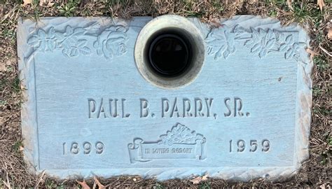 Paul Beckner Parry Sr 1899 1959 Find A Grave Memorial