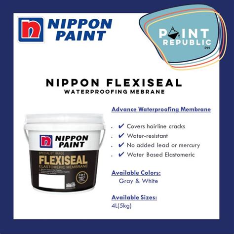 Nippon Flexiseal Elastomeric Waterproofing Membrane Lazada Ph
