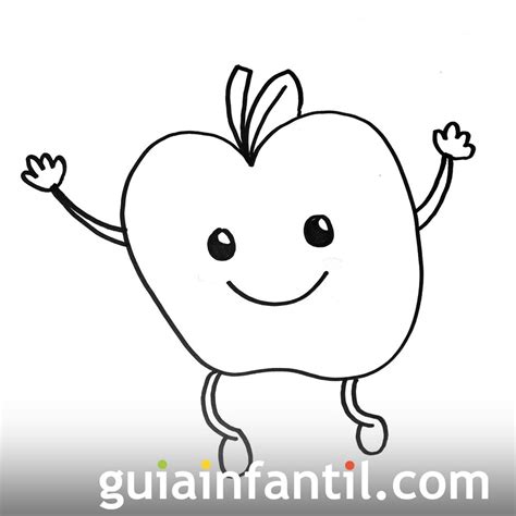 Manzana Para Colorear Dibujo De Manzana Para Colorear Dibujos
