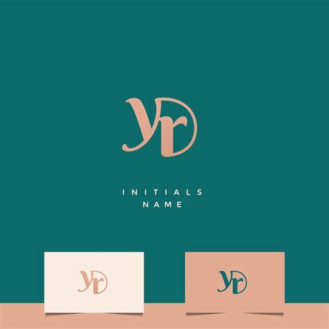 Premium Vector Initial Yr Monogram Logo Design