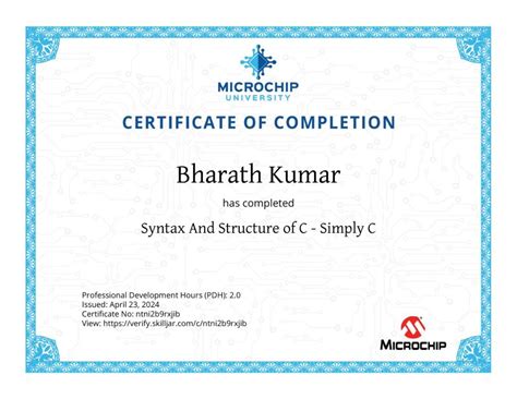 Bharath Kumar S On Linkedin Microchip Cprogramming Advancedprogramming Continuouslearning