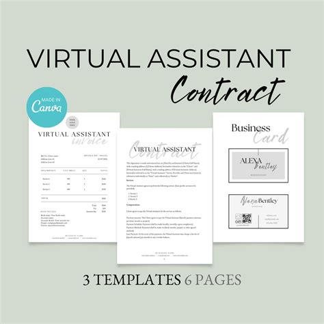Virtual Assistant Contract Va Contract Template Services Agreement