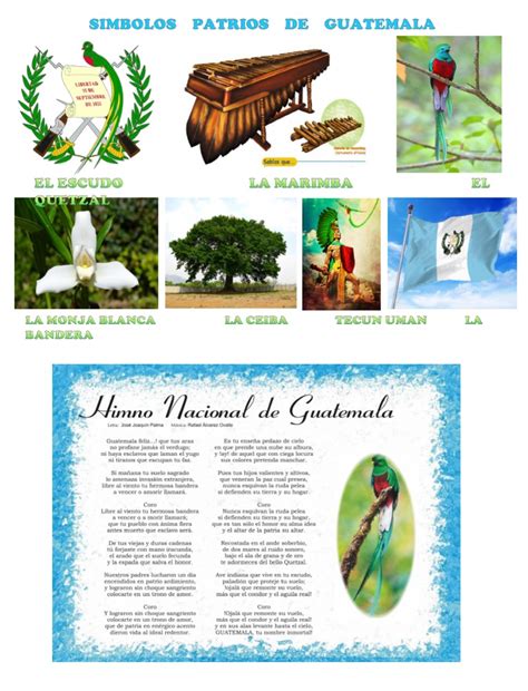 Simbolos Nacionales De Guatemala Simbolos Patrios De Guatemala El