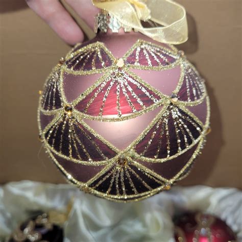 Beautiful Frontgate Asst Glass Christmas 🎄 Ornaments Set Of 12 Ebay