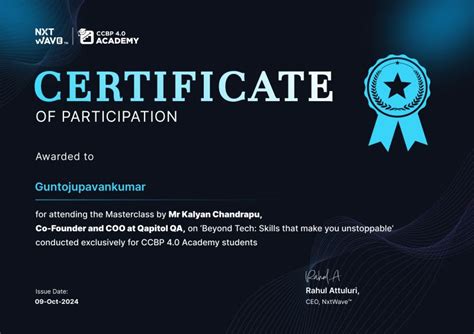 Pavankumar Guntoju On Linkedin Certificateachieved Nxtwave
