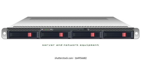 Server Rack Mount Chassis Stock Vector Royalty Free 164956682
