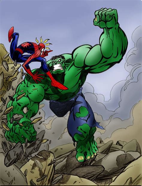 Lakcoo2us Spiderman Vs Hulk By Kdub On Deviantart Hulk And Spiderman