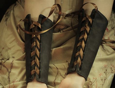 Pleather Steampunk Bracers Pair 3000 Via Etsy Pleather