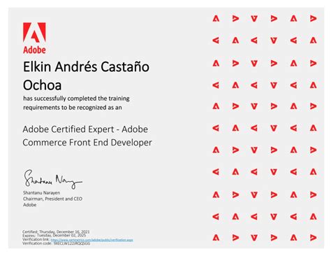 ¡he Renovado Mi Certificado Adobe Certified Expert Adobe Commerce