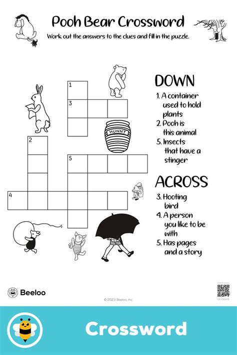 Pooh Bear Crossword Puzzle