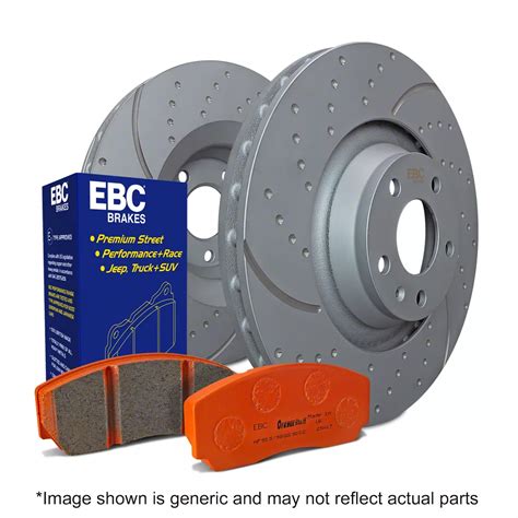 Ebc Brakes Jeep Grand Cherokee Stage 8 Orangestuff Brake Rotor And Pad