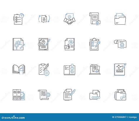 Language Line Icons Collection Communication Linguistics