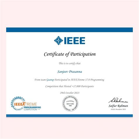 Omkar Sanjeev On Linkedin I Am Very Excited To Share My Participation