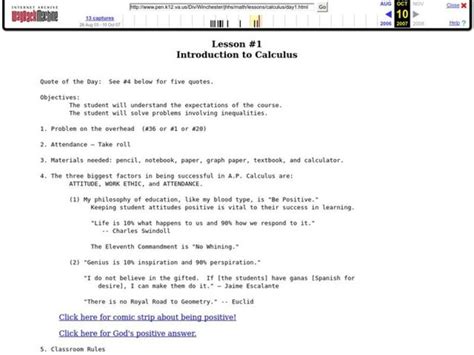Introduction To Calculus Lesson Plan For 11th 12th Grade Lesson Planet