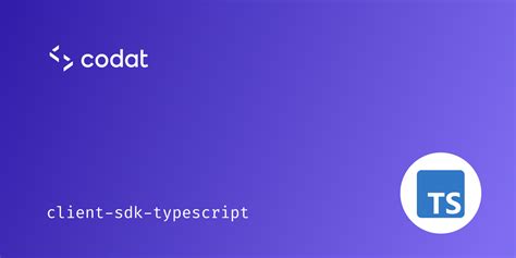Github Codatioclient Sdk Typescript Typescript Client Sdk For Codat