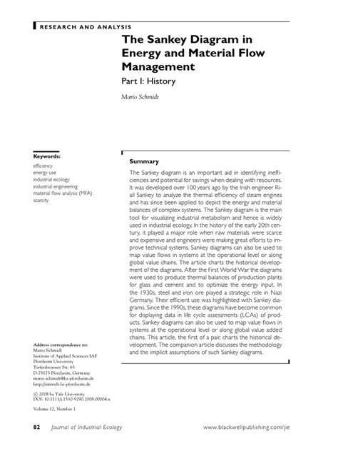 the sankey diagram in energy and material flow management pdf