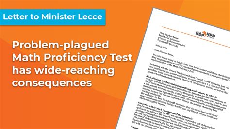 Letter Problem Plagued Math Proficiency Test Has Wide Reaching