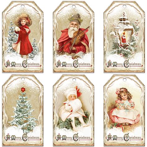 60 Vintage Christmas Tags Merry Christmas T Tags