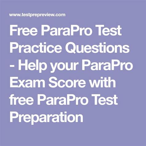 Free Parapro Practice Test With Answers Printable Printable Budget Sheets