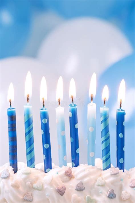 A Blue Birthday Hat On A Pure White Background Stock Image Image Of