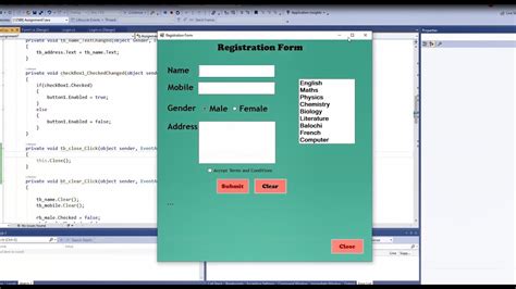 C Net Balochi Computer Programming Class 10 Windows Forms Visual