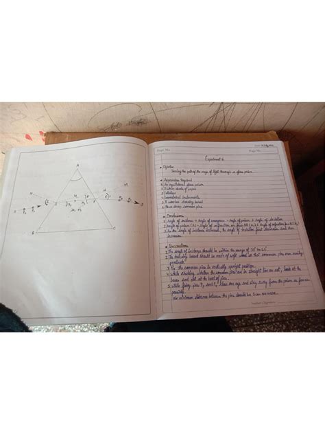 Experiment 6 Tracing The Path Of The Rays Of Light Through A Glass